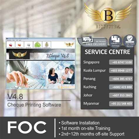 Cheque Printing Software V48 Biosystem