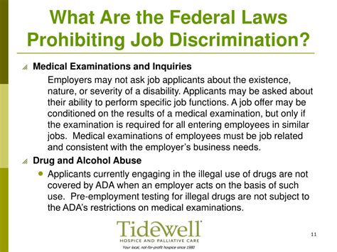 Ppt Federal Laws Prohibiting Job Discrimination Powerpoint