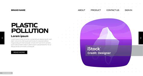 방문 페이지 템플릿 웹 사이트 배너 광고 및 마케팅 자료 온라인 광고 비즈니스 프리젠 테이션 등에 대한 플라스틱 오염 개념 벡터 일러스트레이션 가솔린에 대한 스톡 벡터 아트