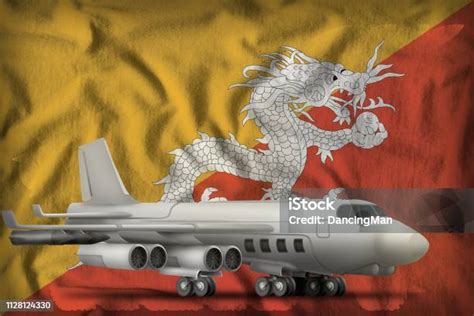 부탄 상태 플래그 배경에 폭격기입니다 3 차원 일러스트 레이 션 군용 항공기에 대한 스톡 사진 및 기타 이미지 군용 항공기