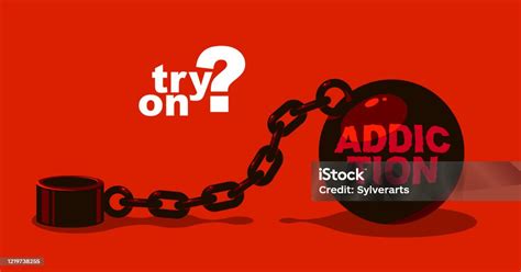 무게 금속 공 벡터 개념 중독 또는 나쁜 문제 또는 부채의 개념 자유와 자유 노예와 해방 나쁜 습관족쇄 체인 중독에 대한 스톡 벡터 아트 및 기타 이미지 Istock