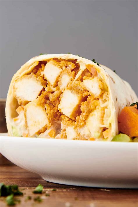 Buffalo Chicken Wrap Recipe With Crispy Or Grilled Chicken