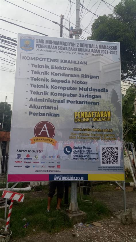 Pemasangan Ppdb Baliho Smk Muhammadiyah 2 Bontoala Makassar ~ Smk Muhammadiyah 2 Bontoala Makassar