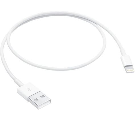 Usb To Lightning Usb Type A To Lightning 1 M Usbtol Compatible With Mobile White One Cable