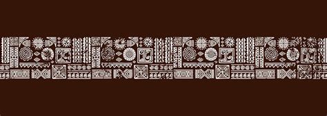 가로 모티프는 매끄러운 패턴을 낙서하고 민족 드로잉 브라운 컬러 러그 스타일 벡터 그림입니다 손 그리기 그런 소박한 인쇄 디자인 디자인에 대한 스톡 벡터 아트 및 기타