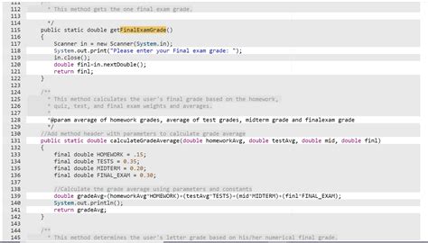 solved public class gradecalculatorwithmethods {