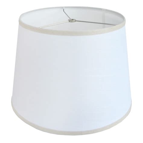 White And Tan Lamp Shade 11x17