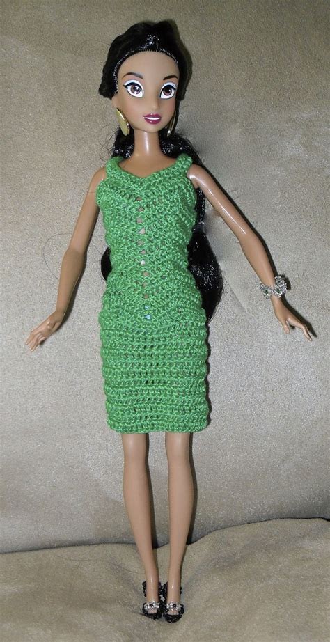 Ravelry Zig Zag Fashion Doll Dress Short By Hazel Furst Crochet Barbie Clothes Barbie