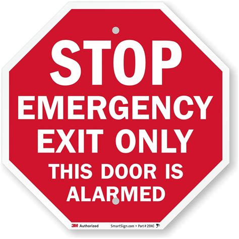 Emergency Exit Only Sign Bunnings At Lynda Bowman Blog