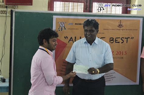 Runner Cheque August 2015 Jay Robotics