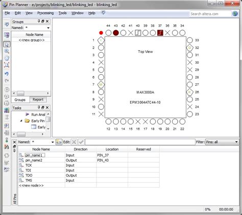 Blinking LED With Altera EPM3064 CPLD EzContents Blog