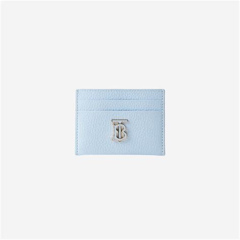 버버리 그레이니 레더 Tb 카드 케이스 페일 블루 Burberry Kream
