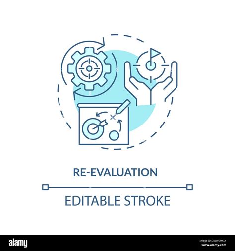 Performance Evaluation Soft Blue Concept Icon Stock Vector Image And Art