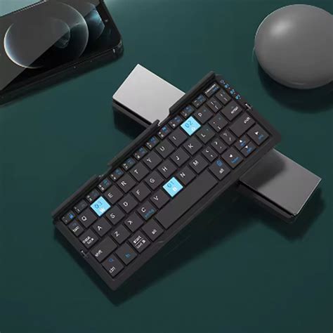 Mini Foldable Bluetooth Wireless Keyboard Rechargeable Standby Keyboard