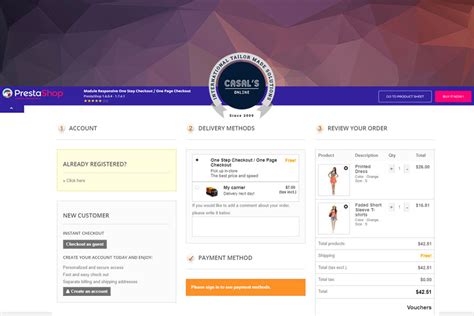 Responsive One Step Checkout Prestashop Optimization Module E Commerces