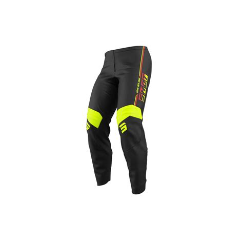 Pantalon Cross Enfant Shot 2026 Draw Block Jaune Fluo