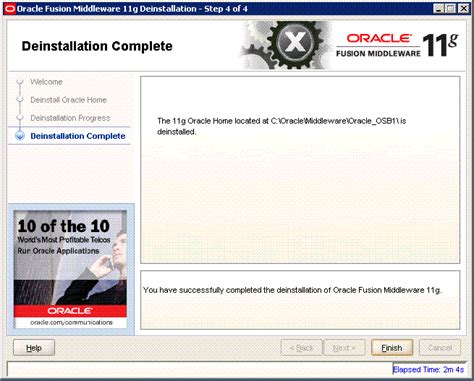 C Oracle Service Bus Deinstallation Screens