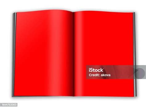 프레젠테이션 레이아웃 및 디자인을 위한 빨간색 잡지 빈 템플릿입니다 래스터 그림입니다 0명에 대한 스톡 벡터 아트 및 기타 이미지 0명 가리기 검은색 Istock