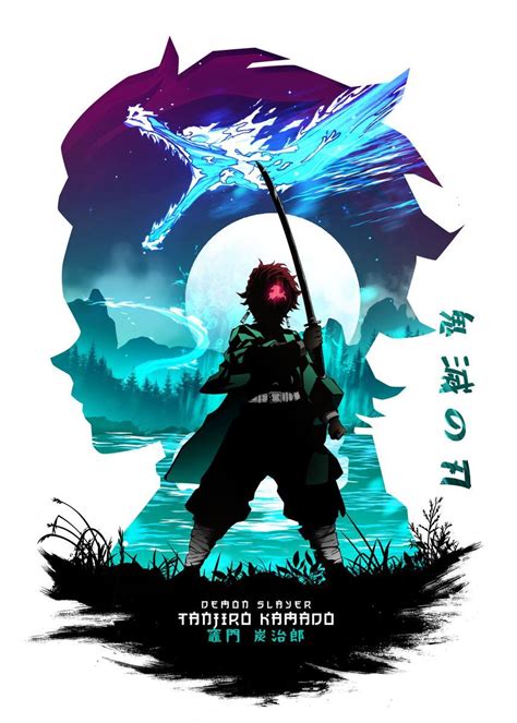 Tanjiro Kamado Poster By Genji Illustration Displate Anime Wallpaper Phone Cool Anime