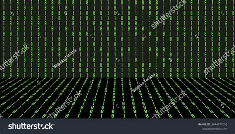 3d Grid Perspective Room Matrix Technology Stock Vector Royalty Free