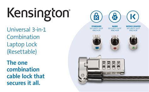 Kensington Universal 3 In 1 Keyed Laptop Lock Brighttech Networks Kenya