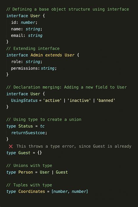 type vs interface in typescript when to choose tanishq mishra posted