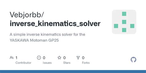 Github Vebjorbbinversekinematicssolver A Simple Inverse Kinematics Solver For The Yaskawa