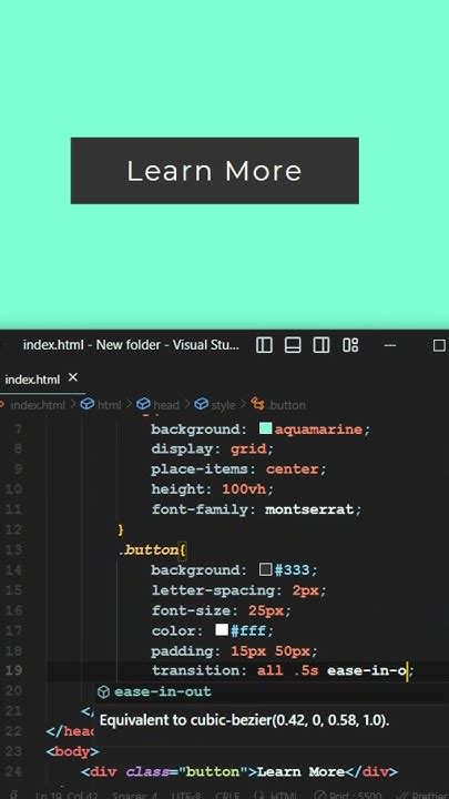 Button Hover Css Shorts Youtube