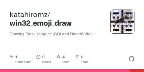 Github Katahiromzwin32emojidraw Drawing Emoji Samples Gdi And Directwrite