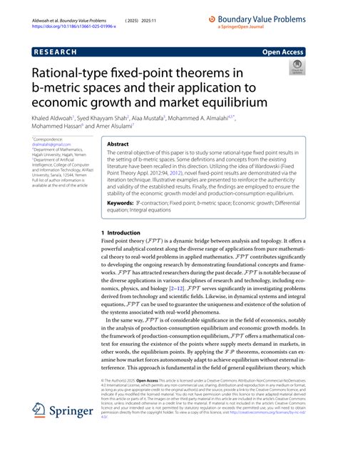 Pdf Rational Type Fixed Point Theorems In B Metric Spaces And Their Application To Economic