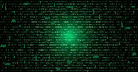 Green Data Falling Matrix Wallpaper Background Banner Template In Binary Numbers With Geometric