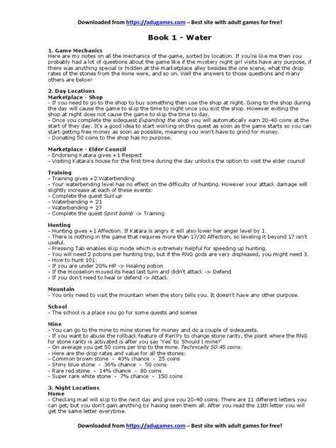 Four Elements Trainer Walkthrough Pdf Pdf Nature
