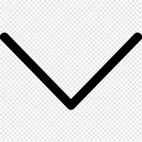 아래로 화살표 갈매기 모양 탐색 사용자 인터페이스 아이콘 Png Pngwing