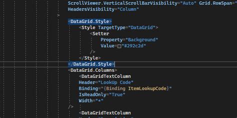 library s datagrid style is lost when giving custom properties in xaml · issue 485 · lepoco