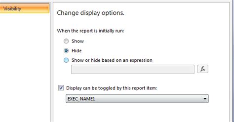 Reporting Services Toggle Table Visibility W Click Stack Overflow