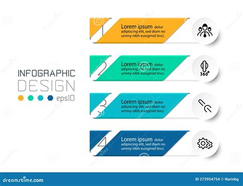 Infographic Template Business Concept With Workflow Stock Vector Illustration Of Business