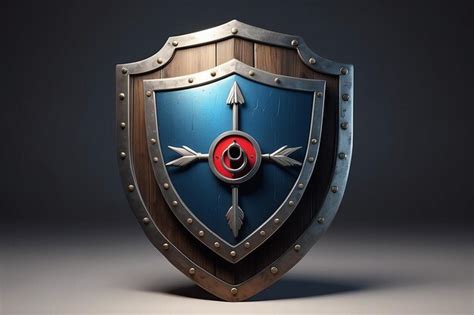 Shield With Lock And Arrows Symbol Of Security And Protection Premium Shield With Lock And Arrows Symbol Of Security And Protection Premium