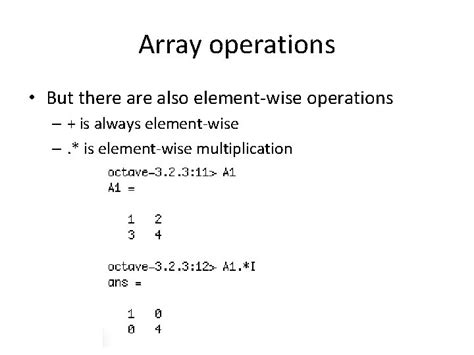 octave getting started arithmetic is as usual what