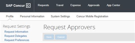 Cant See Request Approver Selection Sap Concur Community