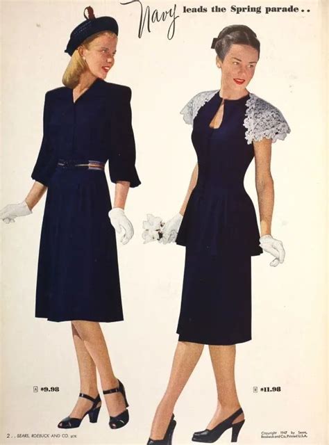 1940s Cocktail Dress Party Dress History And Guide 1942 Outfits