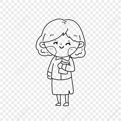 소녀 스틱 그림 Png 일러스트 무료 다운로드 Lovepik