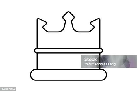 크라운 라인 아이콘 미니멀리스트 킹 심볼 아트 로얄 사인 아트웍 공주에 대한 스톡 벡터 아트 및 기타 이미지 공주 국왕 독일 Istock