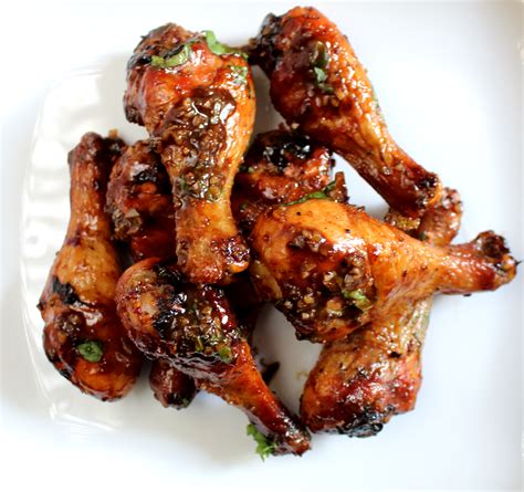 Hickory Smoked Chicken Legs With A Garlic Balsamic Glaze Epicures Table