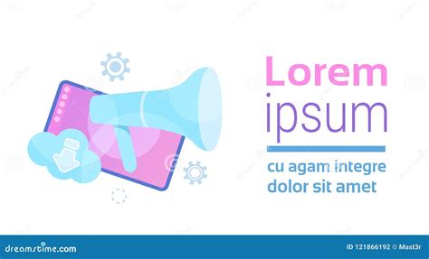 Mobile Synchronization Cloud Application Megaphone Interface Concept For Design Work And