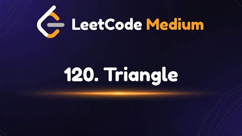 120 Triangle Leetcode Youtube