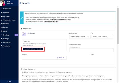 submitting your module prestashop integration framework