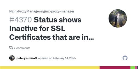 Status Shows Inactive For Ssl Certificates That Are In Use On