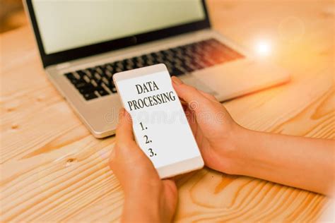 Word Writing Text Data Processing Business Concept For Collection And