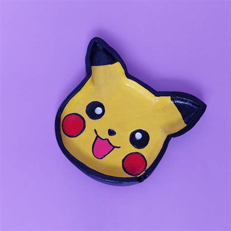 Pikachu Ashtray Polymer Clay Craft