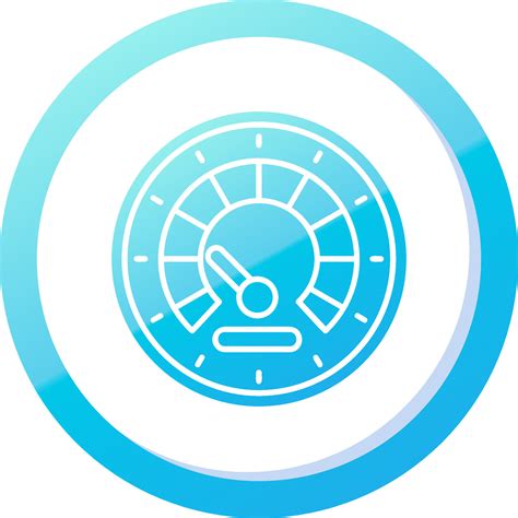 Speedometer Solid Blue Gradient Icon 37086915 Vector Art At Vecteezy